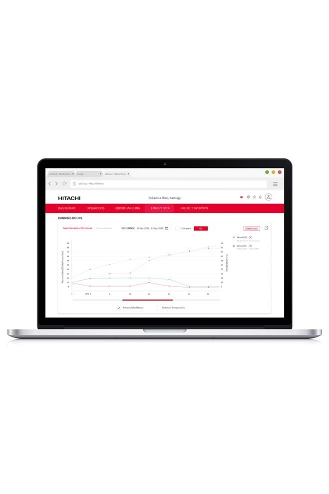 Application airCloud PRO | Hitachi France